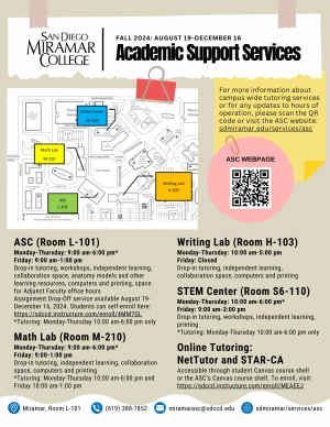 Academic Success Center | San Diego Miramar College